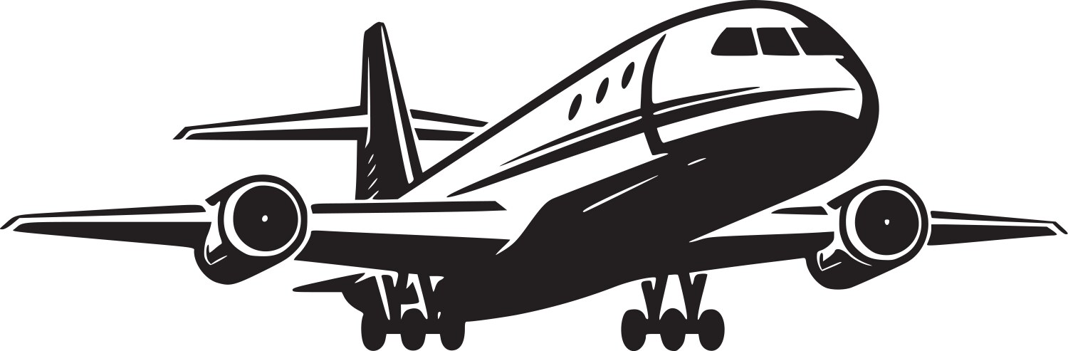 Plane Black and White Vector Images (over 94,000)