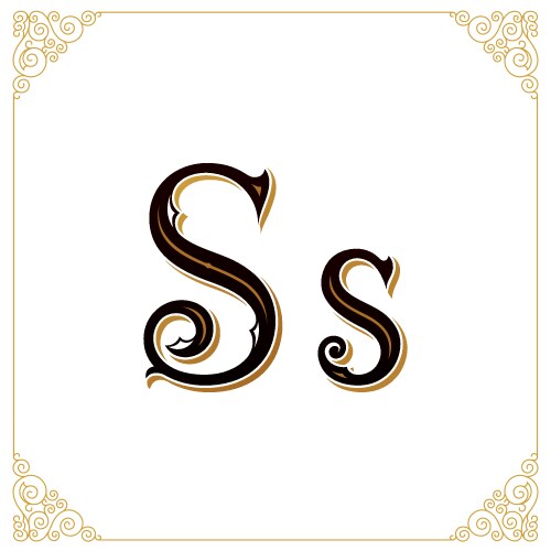 Letter S In Calligraphy Font 3,666 Alphabet Calligraphy Fonts Stock