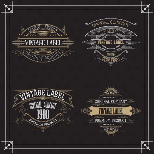 Arabic calligraphy of 4 qul sharif surah in quran Vector Image