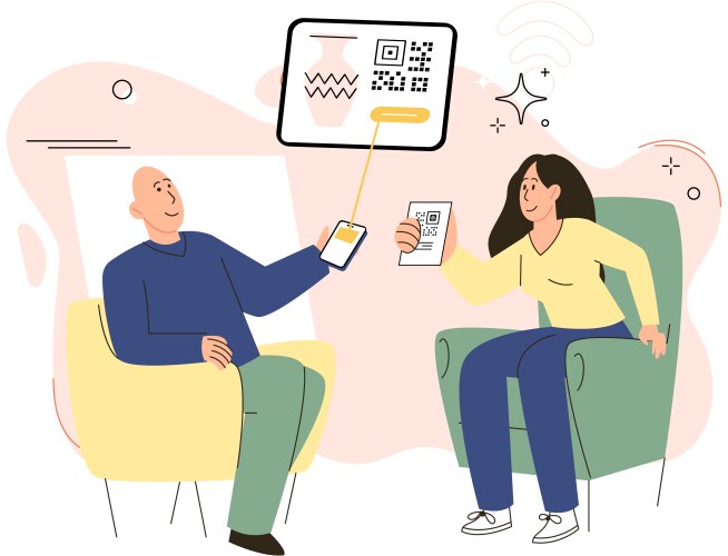 Cashless transactions are traceable Royalty Free Vector