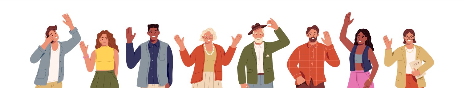 Say Hi Cartoon Vector Images (over 1,200)