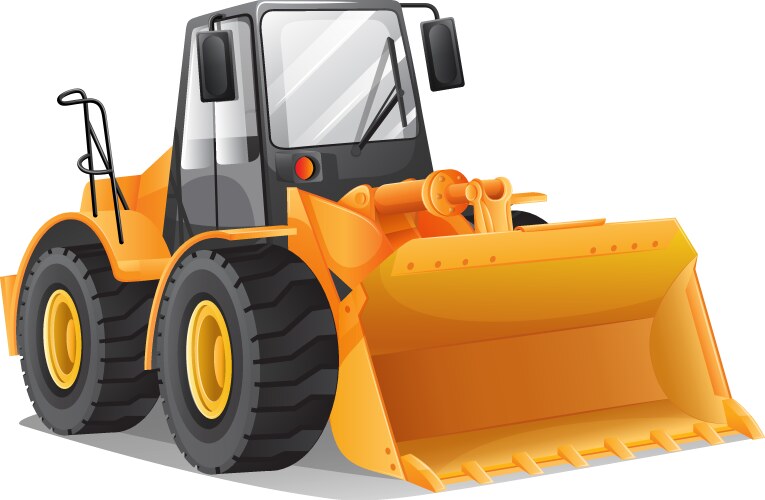 Bulldozer Royalty Free Vector Image - VectorStock