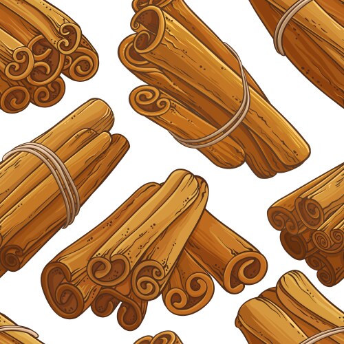 Realistic cinnamon sticks set Royalty Free Vector Image