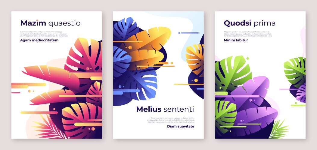 Creative fluid backgrounds Royalty Free Vector Image