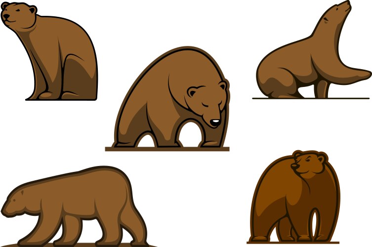 Brown Bear Cartoon Vector Images (over 14,000)