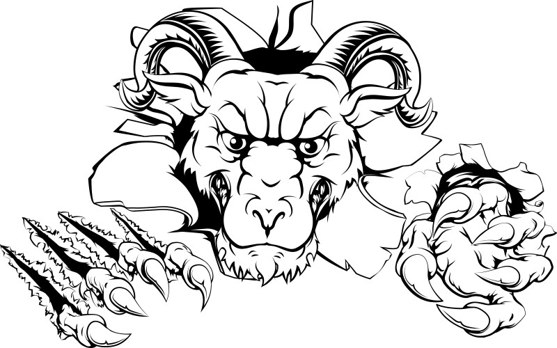 Angry Ram Vector Images (over 690)