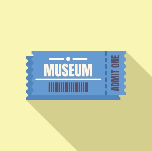 Museum ticket allowing entry for art exhibit visit