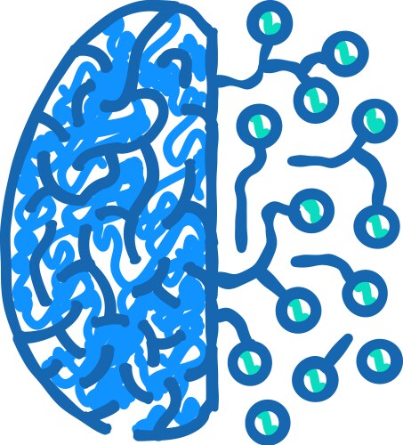 Eeg monitoring neuroscience neurology icon doodle Vector Image