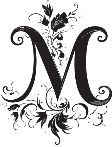Letter M Calligraphy Vector Images (over 6,300)