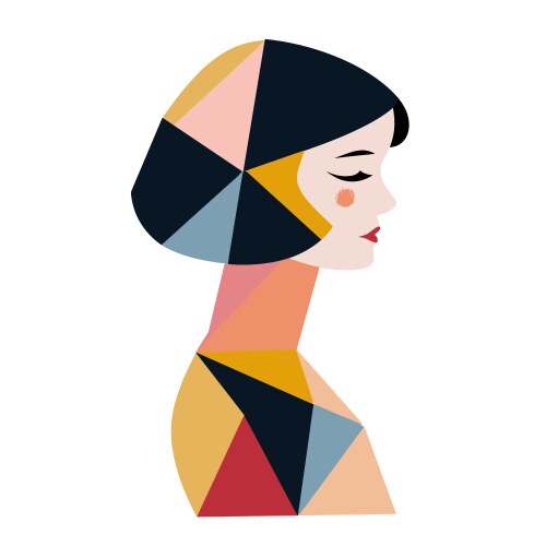 Woman Side Profile Black Vector Images (over 2,600)