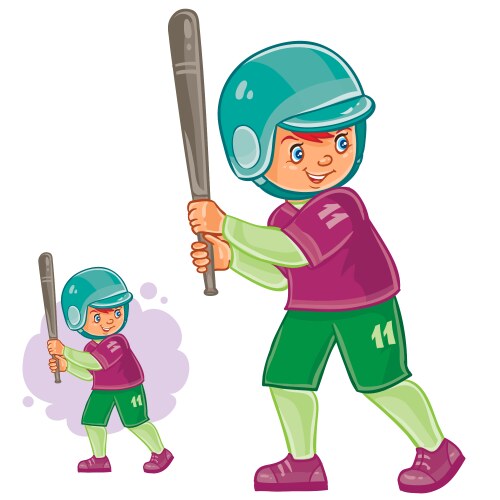 Baseball kid Royalty Free Vector Image - VectorStock