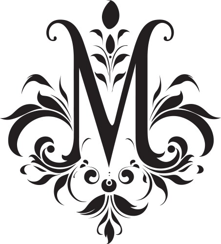 Letter M Calligraphy Vector Images (over 6,300)