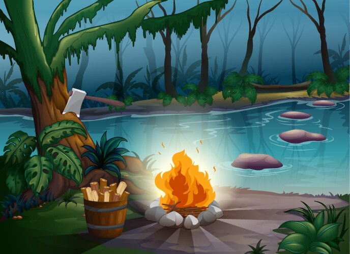 Camp Fire Vector Images (over 43,000)