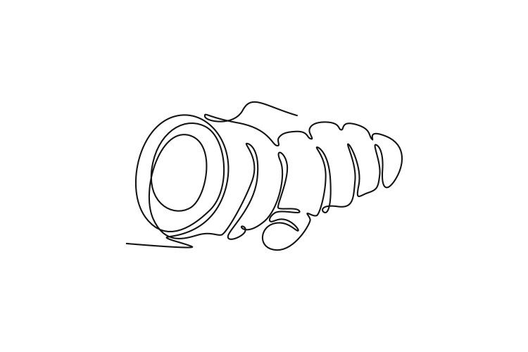 Continuous one line drawing of whole healthy Vector Image