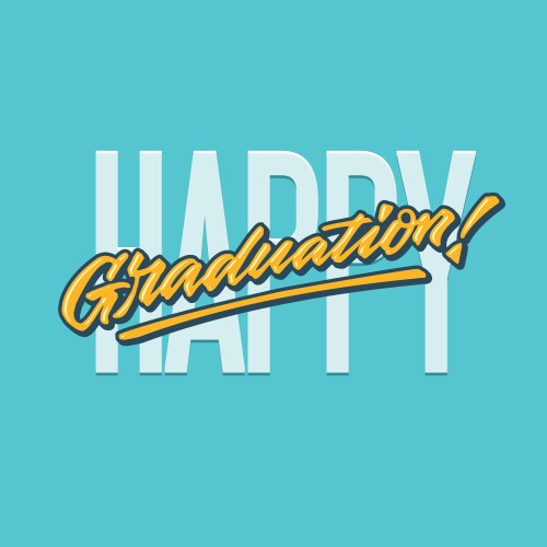 Graduation typography Vector Images & Graphics for Commercial Use ...