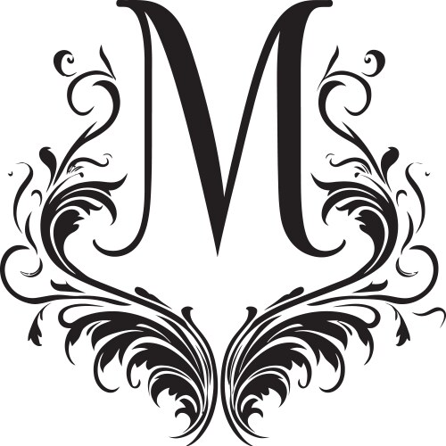 Letter M Calligraphy Vector Images (over 6,300)