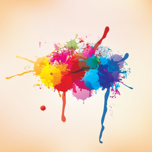 Splash on abstract background Royalty Free Vector Image