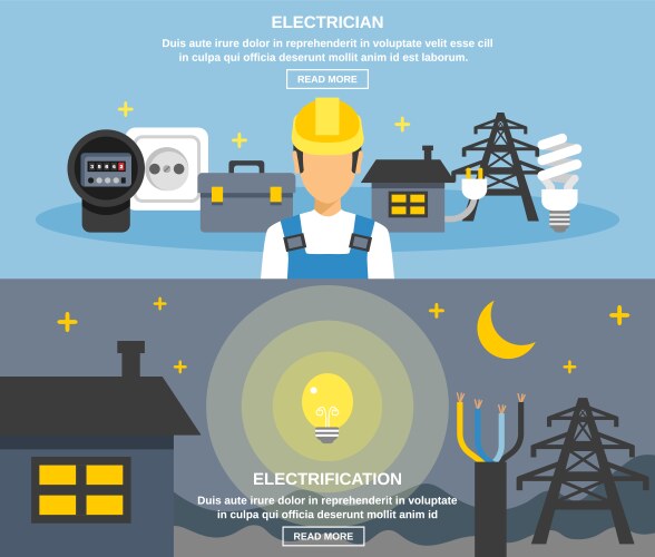 Electricity infographic set Royalty Free Vector Image