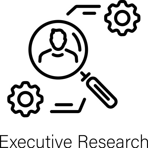 Executive research Royalty Free Vector Image - VectorStock
