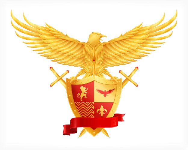 Heraldic chalkboard emblems Royalty Free Vector Image