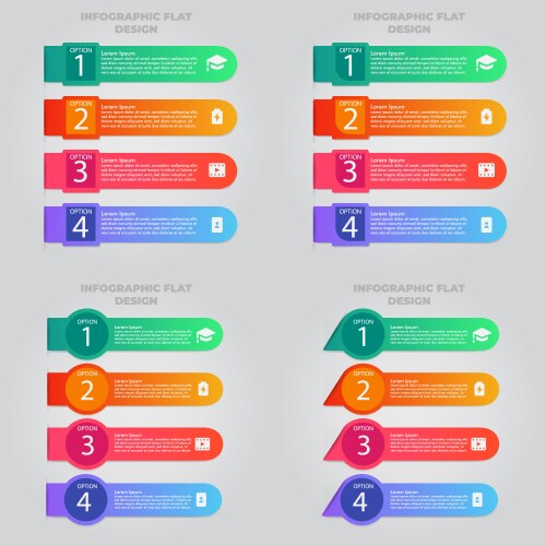 Business data visualization process chart Vector Image