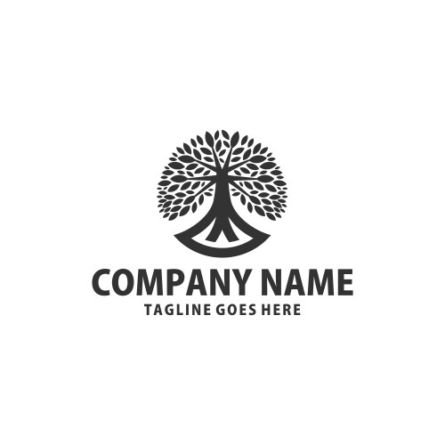 Banyan tree logo Royalty Free Vector Image - VectorStock