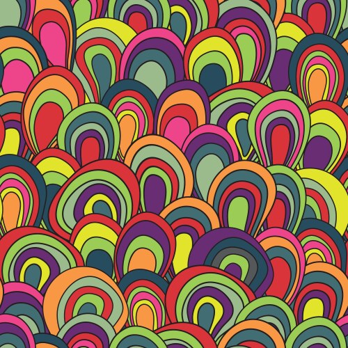 Psychedelic circular optical pattern with trendy Vector Image