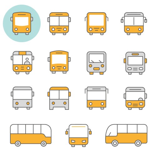 Bus Outline Vector Images (over 23,000)