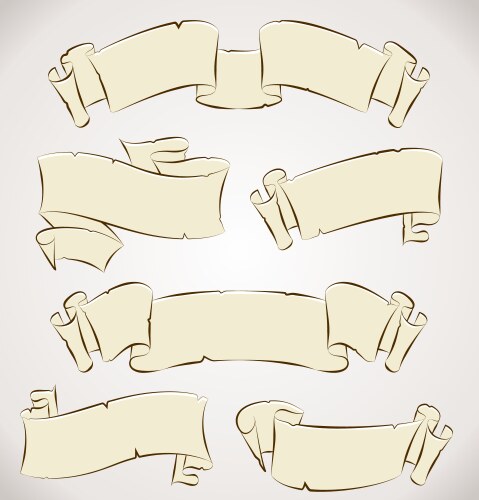 Vintage banner collection Royalty Free Vector Image