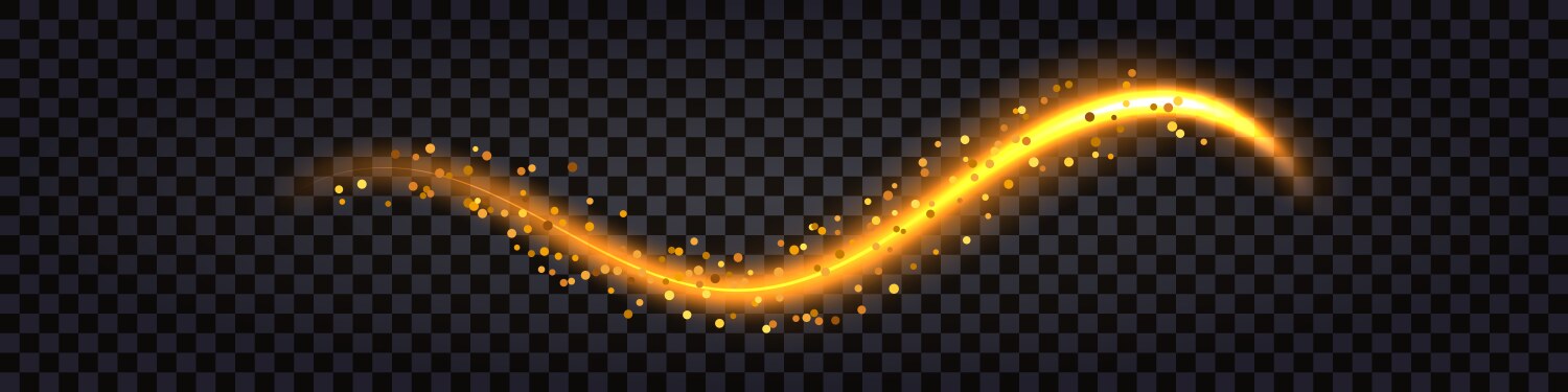 Neon wave swirl light glowing effect laser beams Vector Image