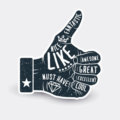 Like Sticker Vector Images (over 12,000)