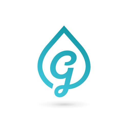 Water drop logo Royalty Free Vector Image - VectorStock
