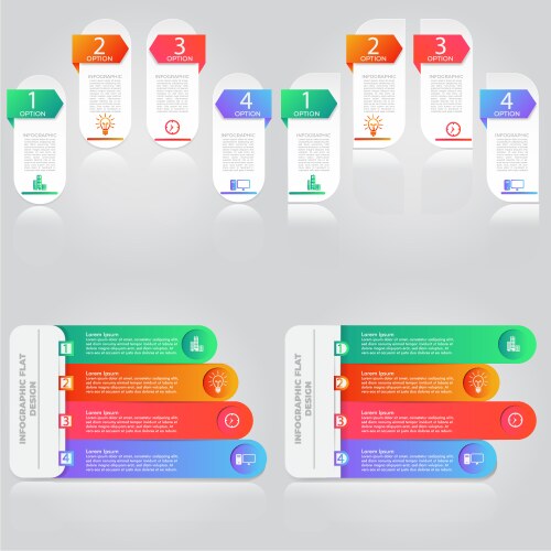 Business data visualization process chart Vector Image