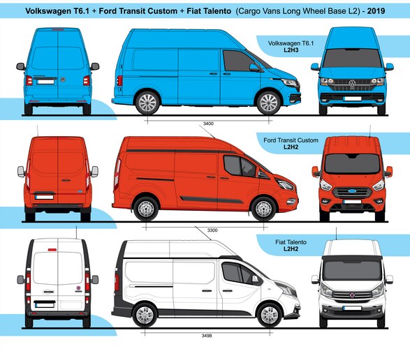 Ford transit cargo van template wraps Vector Images & Graphics for ...