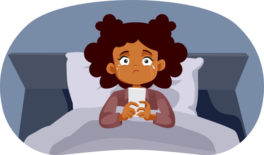 Doodle girl reading book Royalty Free Vector Image