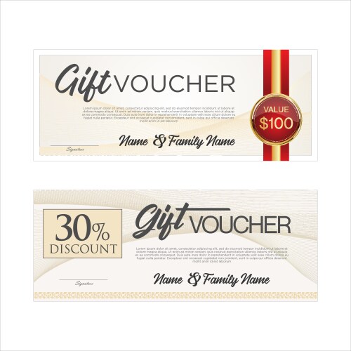 Bank Cheque Gift Voucher Vector Images (over 320)