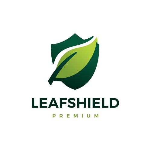 Leaf logo design template set Royalty Free Vector Image