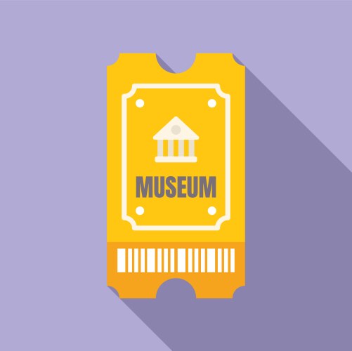 Museum ticket allowing entry for art exhibit visit