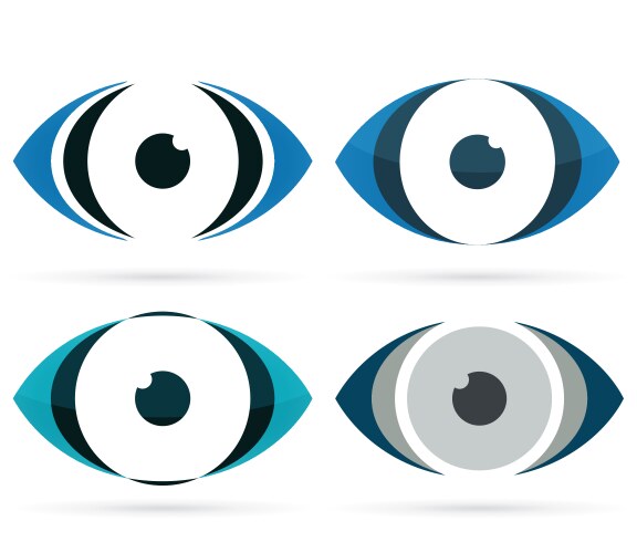 Eye icon set Royalty Free Vector Image - VectorStock
