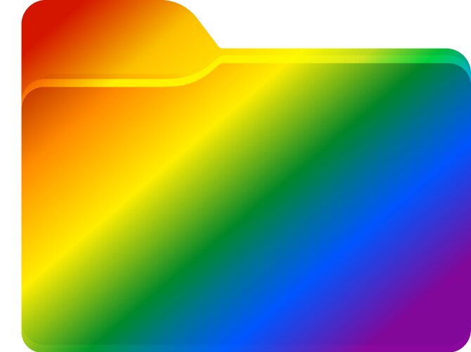 Windows 11 - style favourite folder icon Vector Image