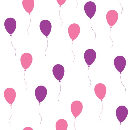 Seamless pattern with doodle balloons Royalty Free Vector