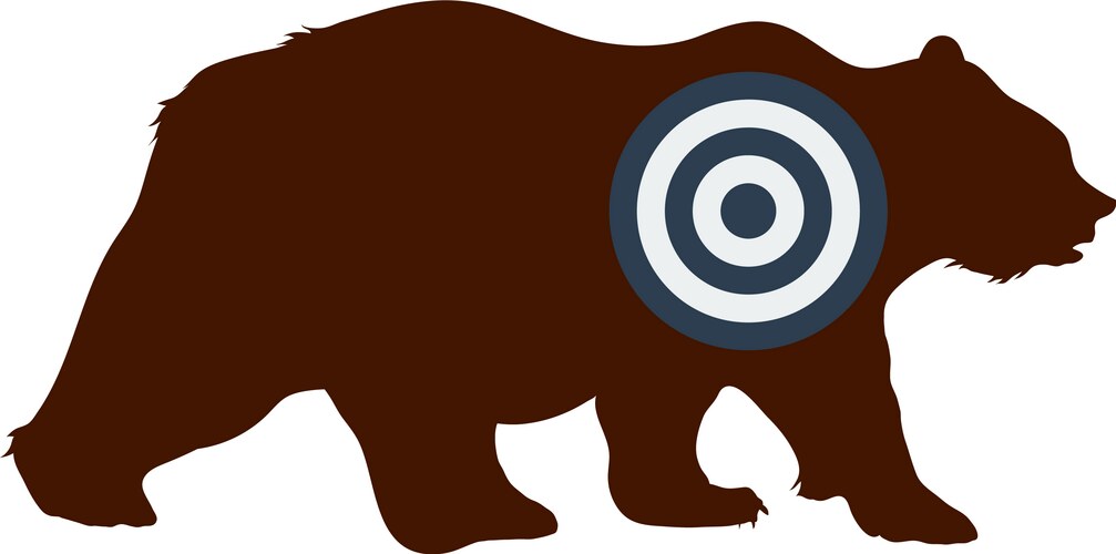Drawing cute black bear walking Royalty Free Vector Image