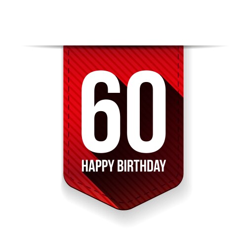 Happy 60th Birthday Vector Images (over 2,700)