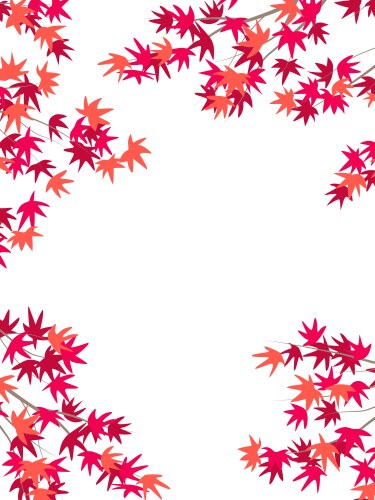 Autumn nature branch Royalty Free Vector Image