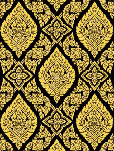 Thai art pattern Royalty Free Vector Image - VectorStock