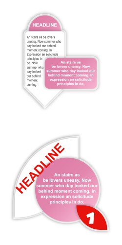 Colorful infographic process chart and arrows Vector Image