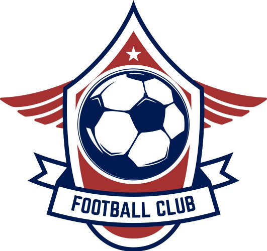 Soccer football emblems design element for logo Vector Image