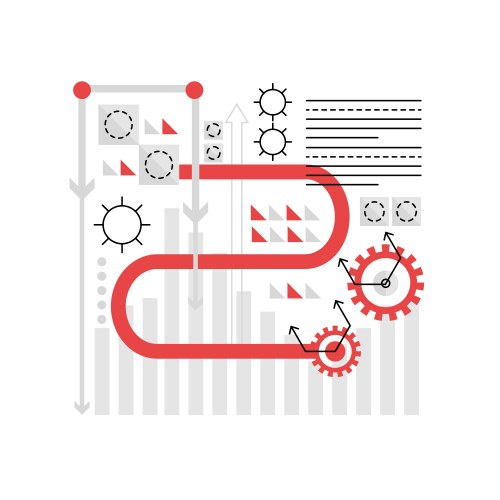 Knowledge cartoon composition Royalty Free Vector Image