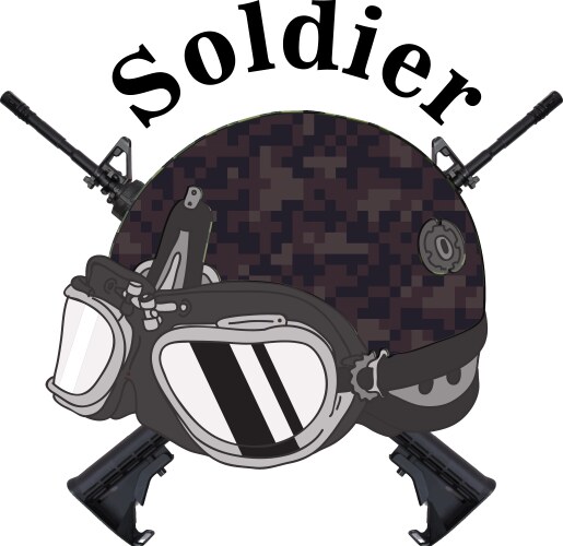 Military helmet Royalty Free Vector Image - VectorStock