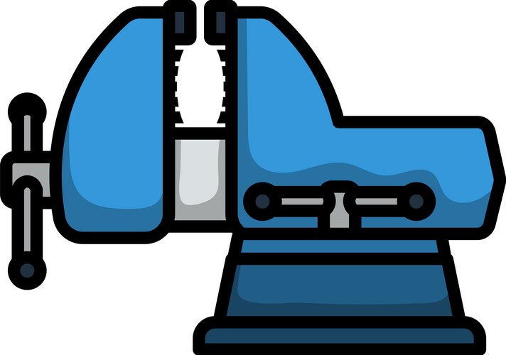 Icon of vise Royalty Free Vector Image - VectorStock